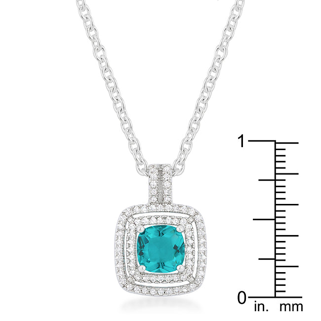 Aqua Halo Stud Pendant – lonique