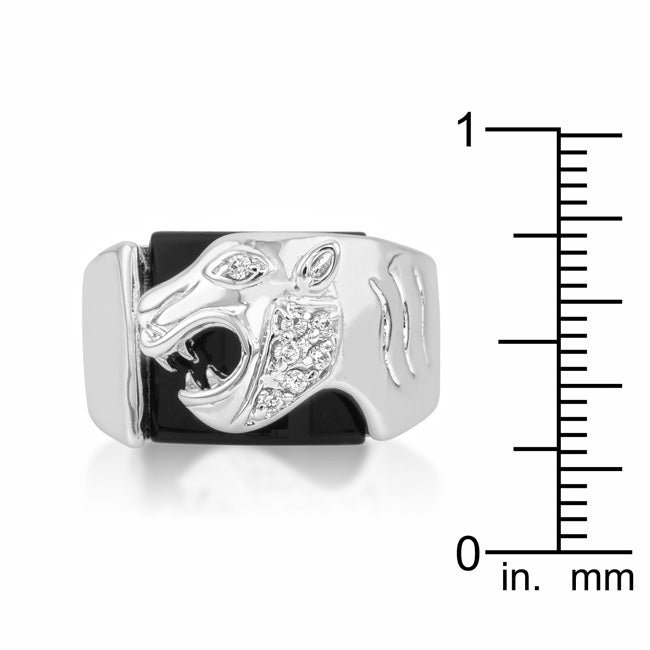 Onyx Panther Mens Ring – lonique
