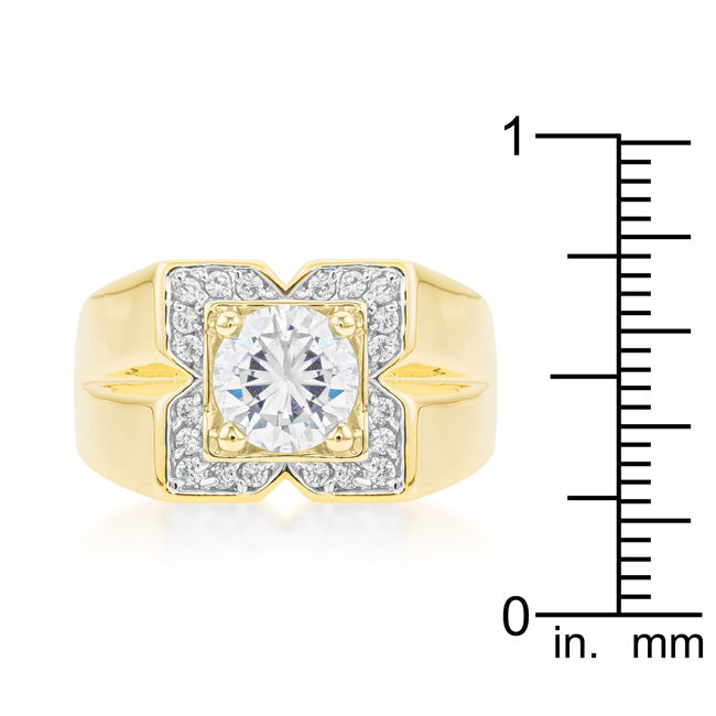 Regal Golden Mens Ring – lonique