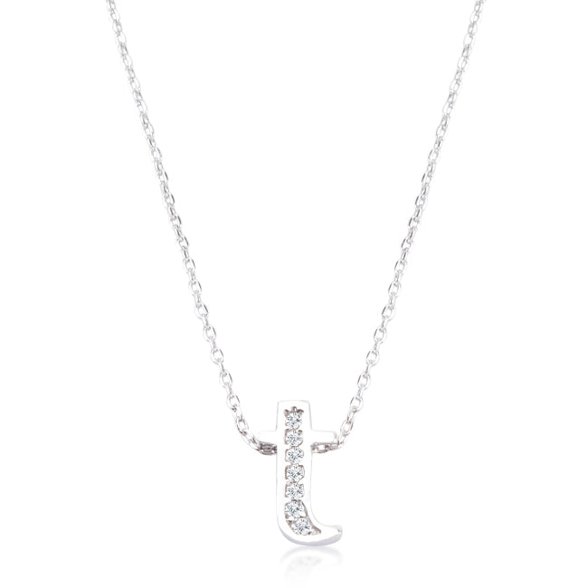 Pave Initial T Pendant – lonique